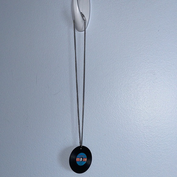 Accessories | Vintage Vinyl Record Necklace Disco | Poshmark
